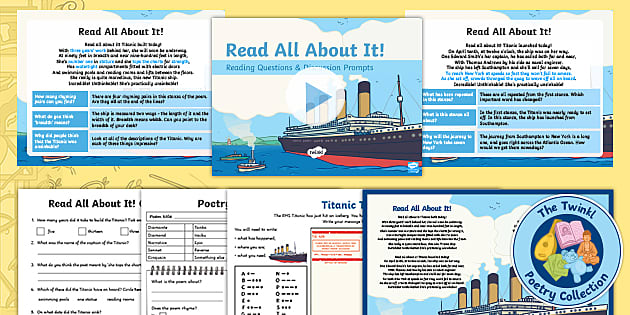 'Read All About It!' – Sinking of the Titanic Rhyming Poem
